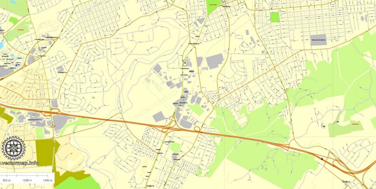 Allentown Pennsylvania US Map Vector Printable Map US exact City Plan ...