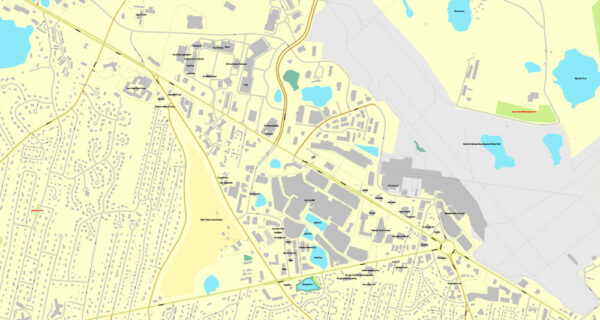 Barnstable, Massachusetts, US, vector map V.2 Adobe Illustrator ...
