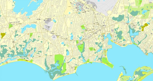 Barnstable, Massachusetts, US, vector map V.2 Adobe Illustrator ...