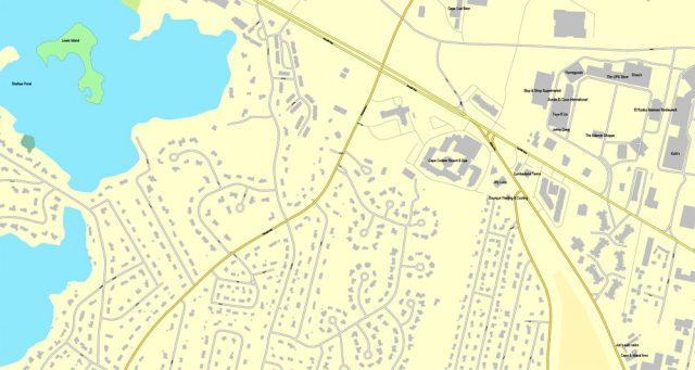 Barnstable Massachusetts US PDF vector map V3.10 Adobe PDF editable ...