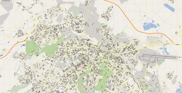 Sofia Map Vector Bulgaria printable editable City Plan 500 meters scale ...