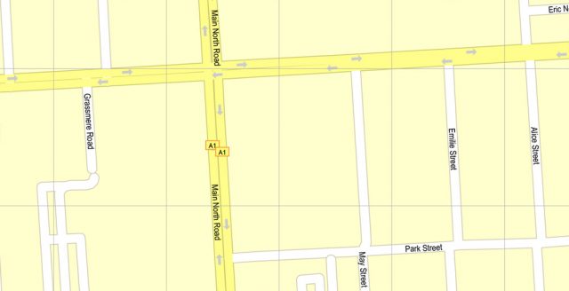 Adelaide, Australia, Printable vector street map, V3.11, fully editable ...