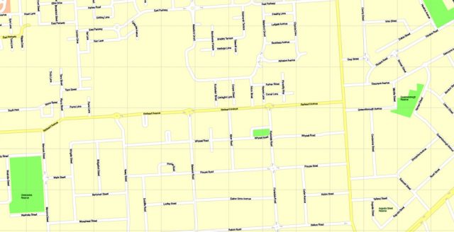 Adelaide Map Vector Australia Printable detailed street map V3.11 City ...