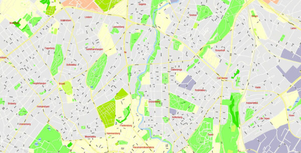 City Map Oslo Adobe PDF editable street map City Plan