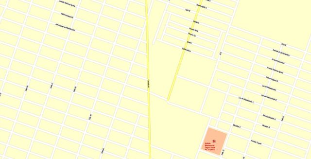 Yuma Printable Map, Arizona, US, exact vector Map street G-View City ...