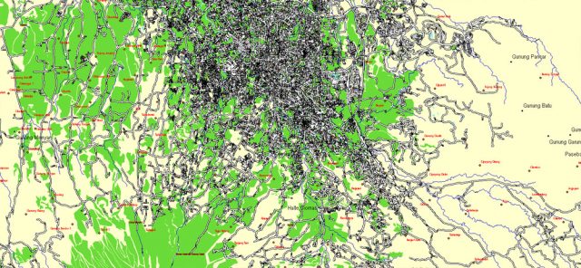 Java AutoCAD DWG Map 01 Indonesia, exact vector Map full editable DWG