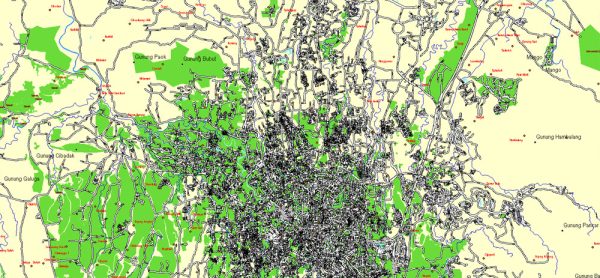Java AutoCAD DWG Map 01 Indonesia, exact vector Map full editable DWG