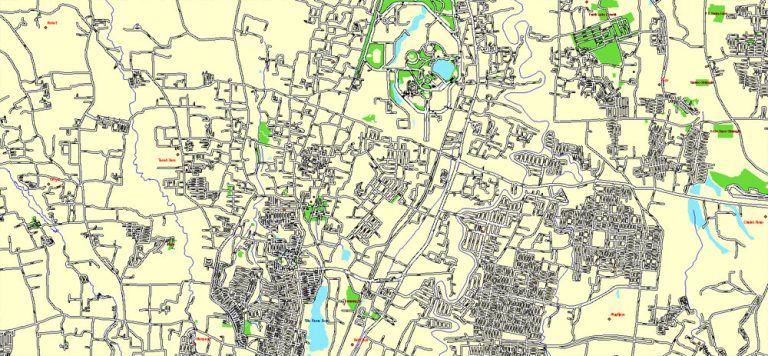 Java AutoCAD DWG Map 01 Indonesia, exact vector Map full editable DWG