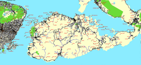 Java AutoCAD DWG Map 01 Indonesia, exact vector Map full editable DWG