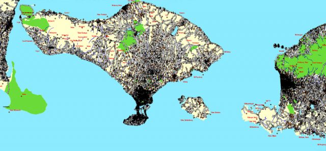 Java AutoCAD DWG Map 01 Indonesia, exact vector Map full editable DWG