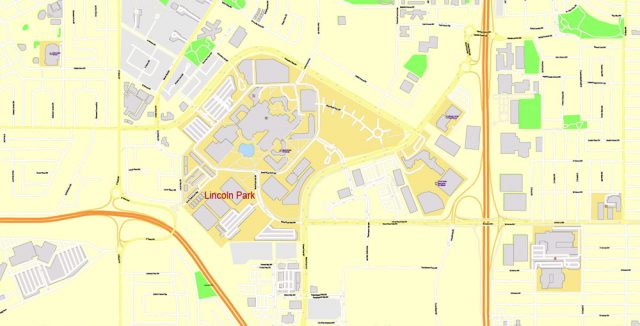 Calgary City Large Area SVG Map, Canada, exact City Plan 100 meters ...