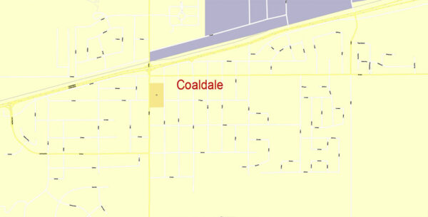 Lethbridge + Coaldale + Fort Macleod Printable Map, Alberta, Canada ...
