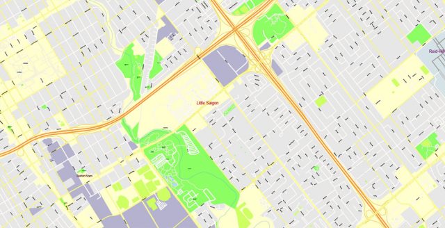 Santa Clara County Editable PDF Map, California US, exact vector Street ...