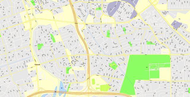 Santa Clara County Printable Vector Map, California US, exact vector ...