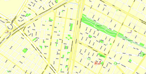 City Map Bogota Vector Urban Plan Adobe Illustrator Editable Street Map