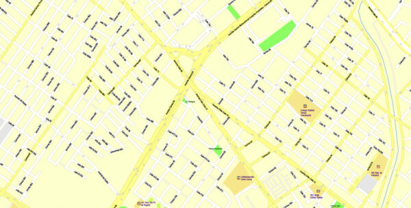 City Map Bogota Vector Urban Plan Adobe Illustrator Editable Street Map