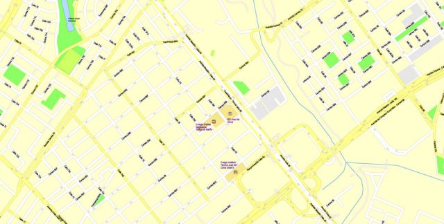 City Map Bogota Vector Urban Plan Adobe Illustrator Editable Street Map