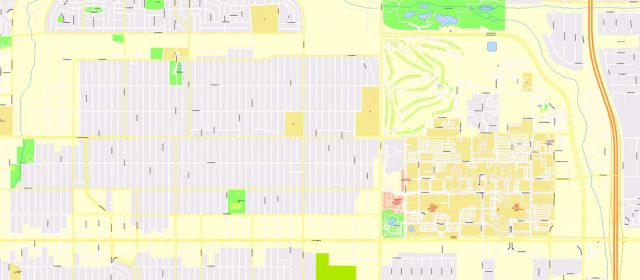 Denver metro area Printable Vector Map, Colorado US, exact vector Map ...