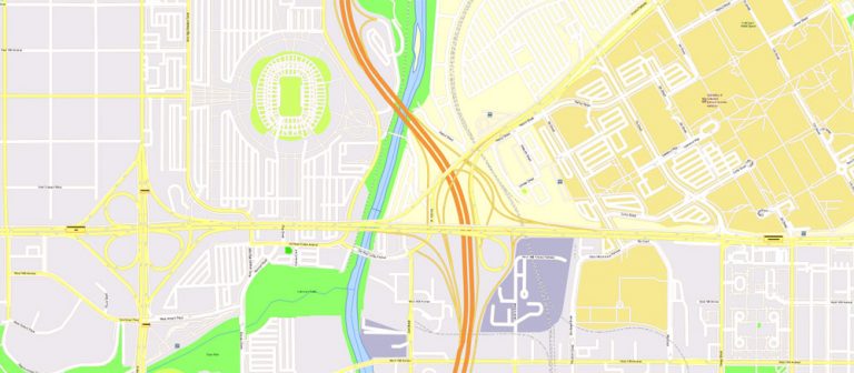 Denver metro area Printable Vector Map, Colorado US, exact vector Map ...