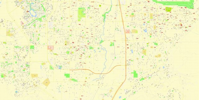 Salt Lake City Metro area CorelDraw Map, Utah US, exact vector City ...