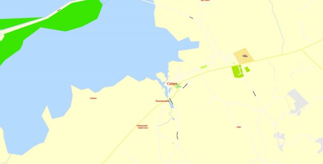 Bohol and Panglao Philippines 01 Printable Map, exact vector 100 meters ...