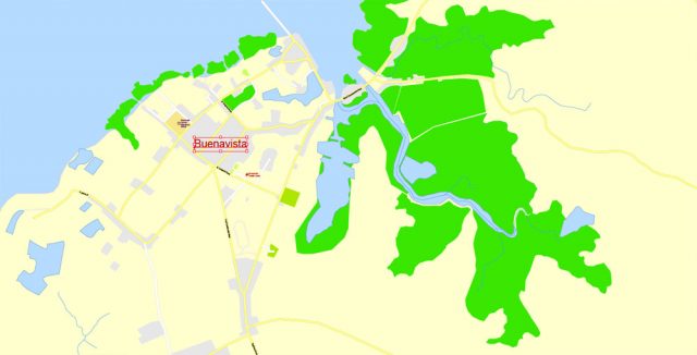 Bohol and Panglao Philippines 01 Printable Map, exact vector 100 meters ...