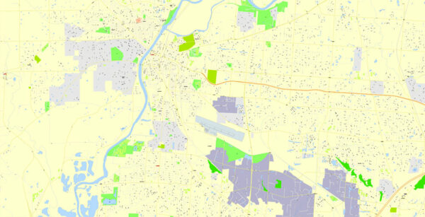 Cincinnati Ohio US Printable CDR Map, exact vector City Plan editable ...