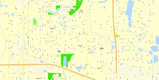 Indianapolis Indiana Map US, exact vector City Plan scale 1:3608 full ...