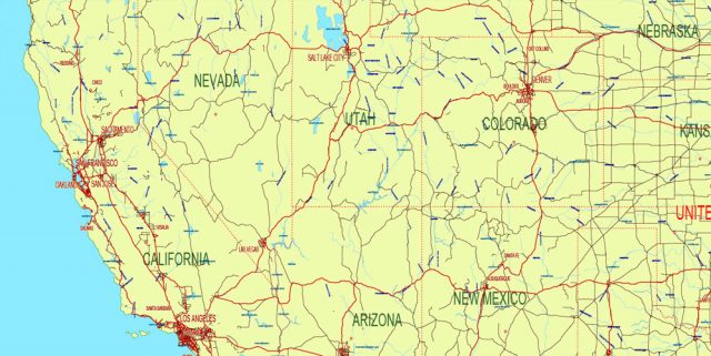 World Map Colored Political 01 with new borders, Main Roads, main ...