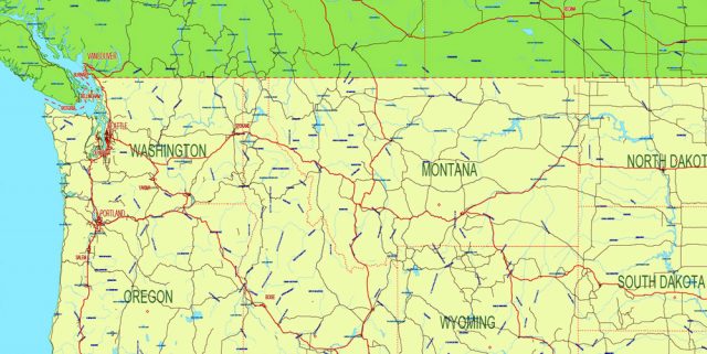 World Map Colored Political 01 with new borders, Main Roads, main ...