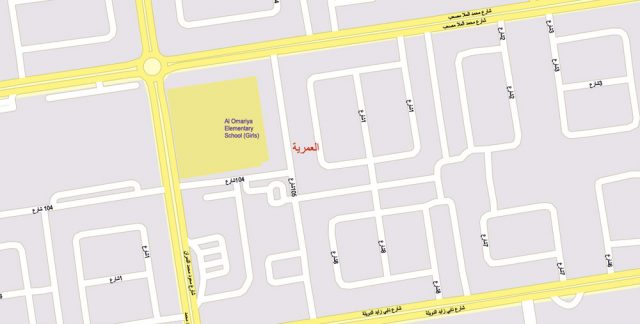 Kuwait Printable PDF Map, exact vector street City Plan 100 meters ...