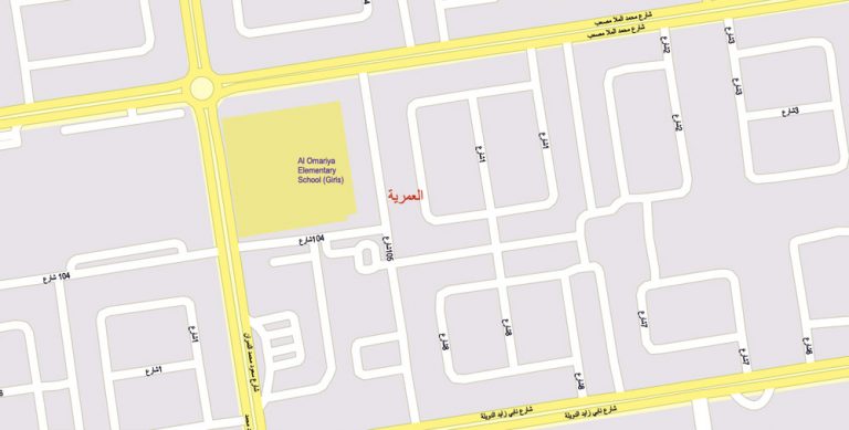 Kuwait Printable Map, exact vector street City Plan editable Adobe ...