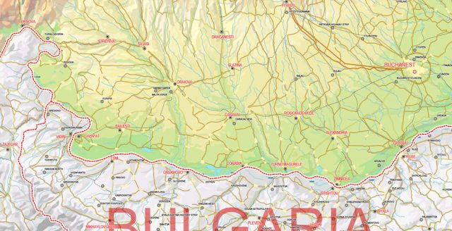 _Romania Vector Map 01 Printable Editable Country Topo Road editable ...