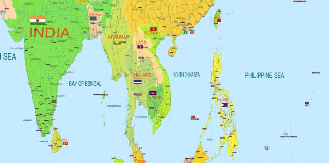 Printable World Political Map extra detailed in Peters Projection Adobe PDF