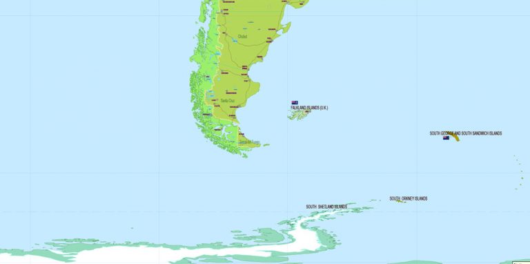 World Political Map extra detailed in Gall-Peters Projection 01 full ...