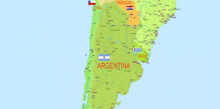 World Political Map 01 extra detailed in Peters Projection full ...