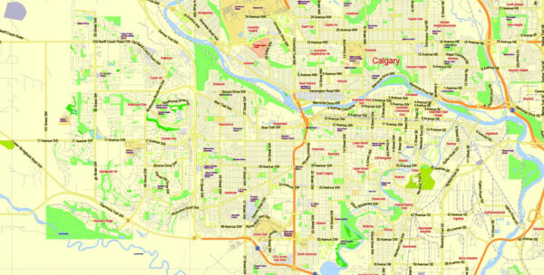 Calgary Street Map Pdf