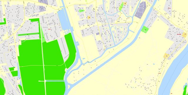 New Orleans Vector Map Louisiana, US exact detailed City Plan Adobe ...