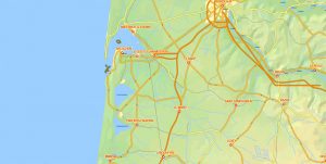 Pyrenees Area Editable PDF Vector Map 01 Relief, Roads and Waterways ...