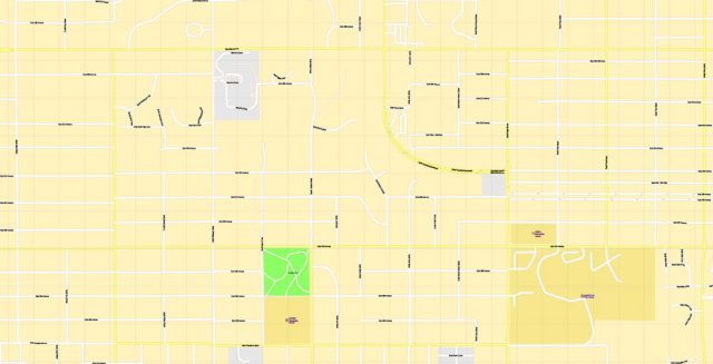 Spokane County + Spokane City Vector CDR Map WA US exact detailed ...
