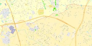 Travis County + Austin PDF Map Texas US, Editable Printable exact ...