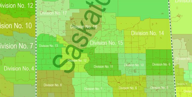 Printable Admin Map Canada Miller Projection Adobe Illustrator