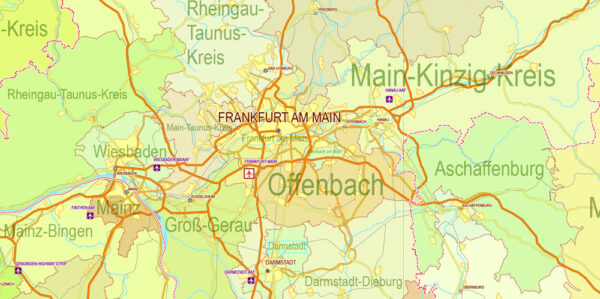 Germany PDF Map Administrative Divisions 01 Provinces (States ...