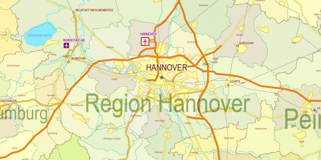 Germany PDF Map Full Administrative Divisions 01 States, Districts ...