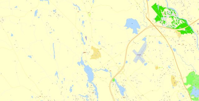 Providence Metro Area Printable Map, Rhode Island US, exact vector City ...