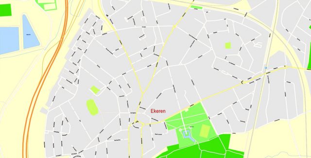 Antwerp Belgium PDF Vector Map exact detailed City Plan editable ...