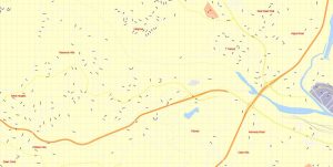 Durban Map South Africa Printable Vector, exact detailed City Plan, 100 ...