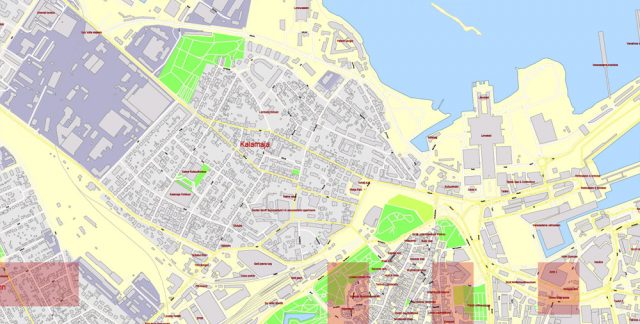 Tallinn PDF Map Metro Area Estonia Printable Vector exact extra ...