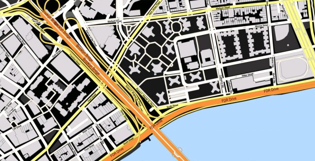 New York City US CDR Map, Printable Vector exact vector City Plan BW ...