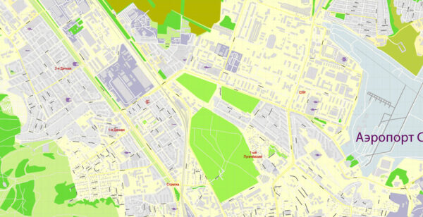 Саратов Векторная Карта Saratov Map Russia, Printable Vector exact ...